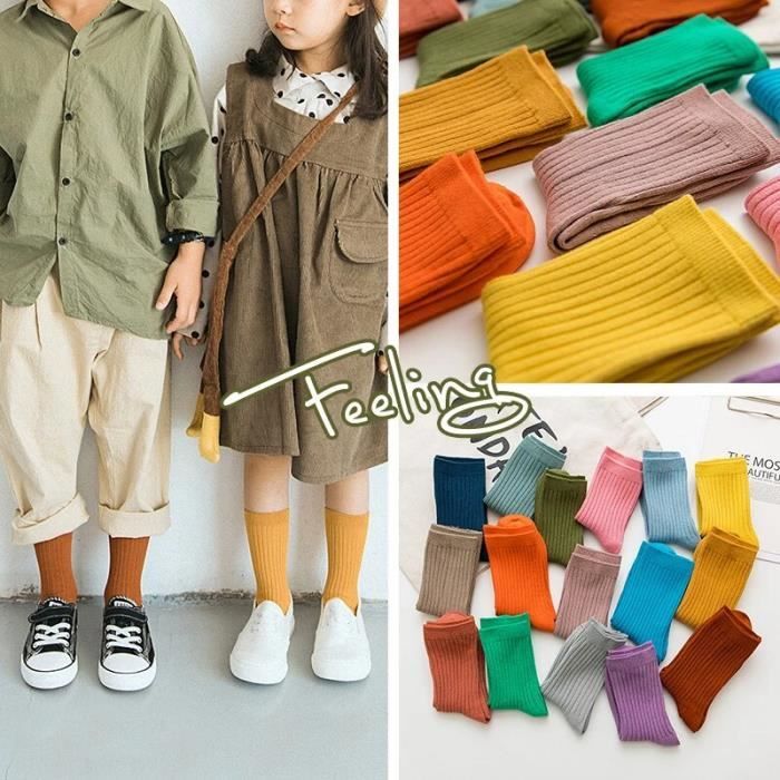 Bas Mis Bas 4 Paires Lot Chaussettes Pour Enfants Chaussettes Chaudes
