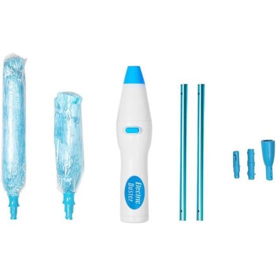 Collecteur De Poussière Électrique Multifonction Rotatif Sans Fil Avec Tige D'Extension Plumeau ...