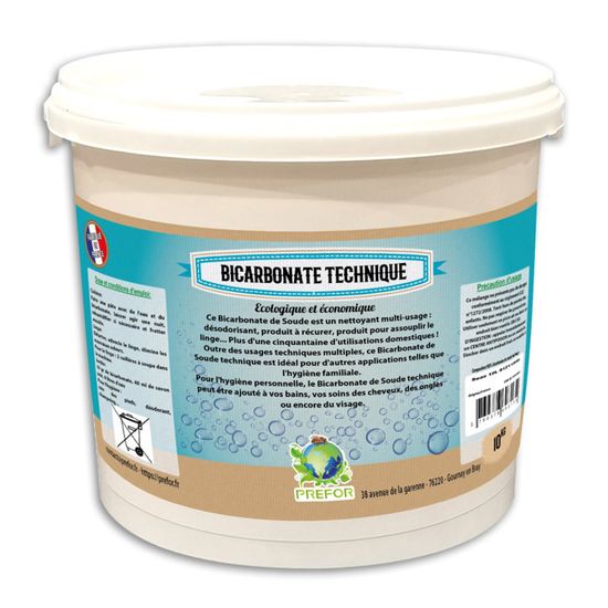 Bicarbonate de soude technique seau 10L 10kg - Cdiscount Electroménager