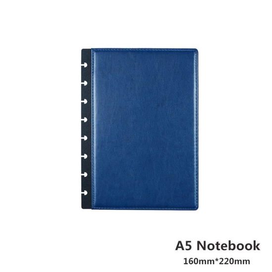 A5 Notebook Blue - Couverture de cahier à motif champignon, reliure de planificateur à feuilles ...