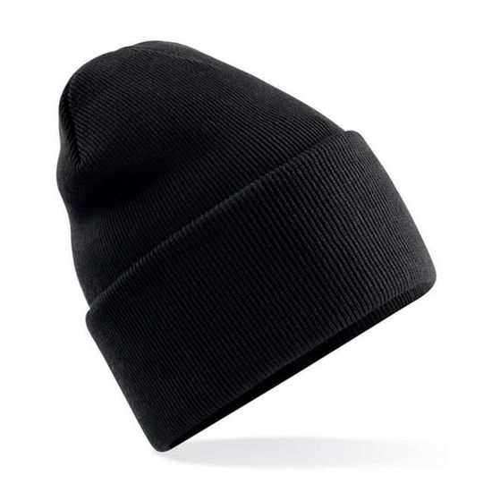 Bonnet ORIGINAL Beechfield - Tricot double épaisseur - Revers profond ...