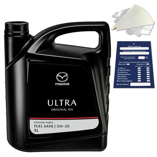 5 Litre Original Mazda Ultra Dexelia 5W-30 Huile 11030233 Api Sl Cf Kit ...