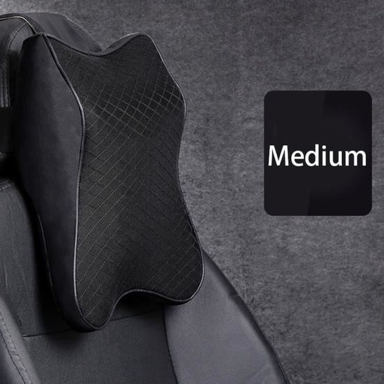 APPUI-TETE,Black medium--Oreiller appui tête en coton à mémoire de ...
