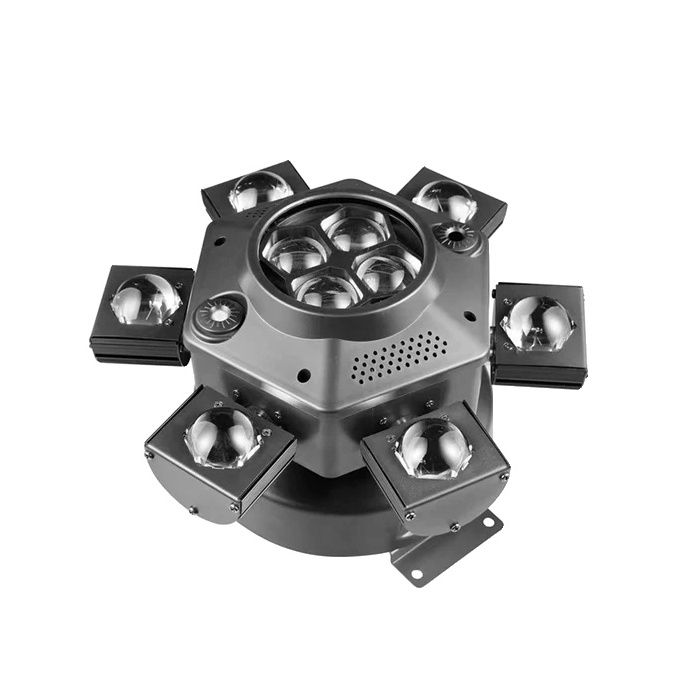 Projecteur à tête mobile, 10X10W LED, lumière de scène DMX, 1PCS ...