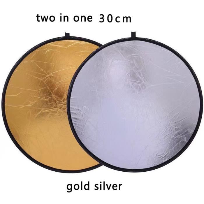 Or, argent-Réflecteur Double Face Deux en Un, Petit Outil de Lumière de ...