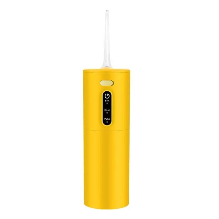 Jaune - Kit'irrigateur buccal, Jet dentaire Portable, Jet dentaire, recharge USB, 4 embouts ...