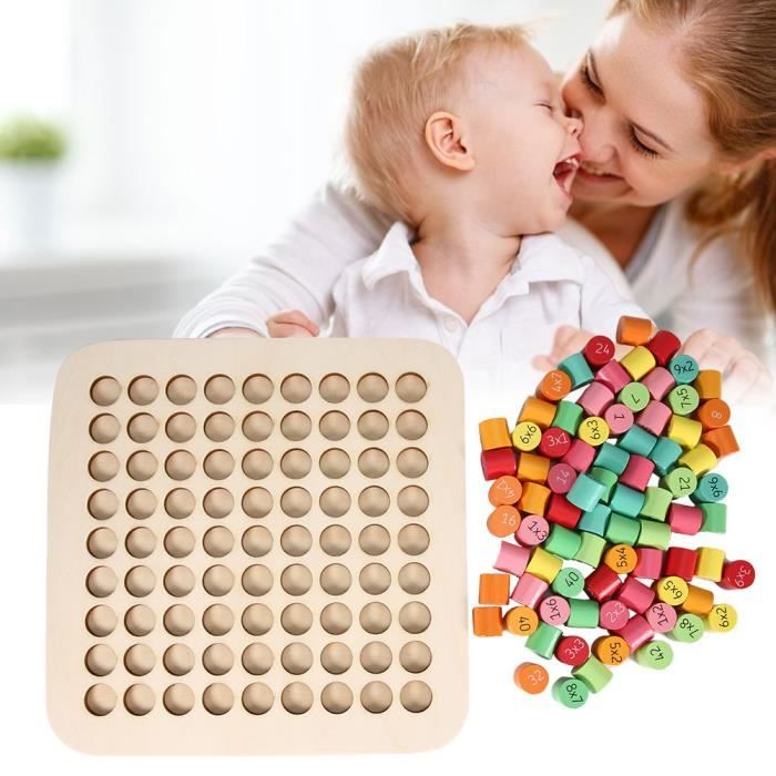 Atyhao Table de multiplication en bois Jouets en Bois Éducatifs ...