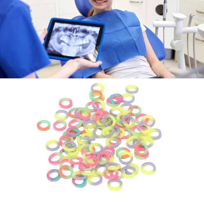GOO Bandes élastiques dentaires en caoutchouc 500pcs élastiques ...