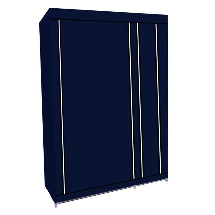 HERZBERG HG-8010: ARMOIRE DE RANGEMENT - PETITE BLEU - Cdiscount Maison