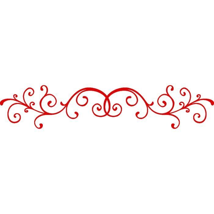 Stickers tête de lit Ref: T-MK312 Rouge 29x140 cm - Cdiscount Maison