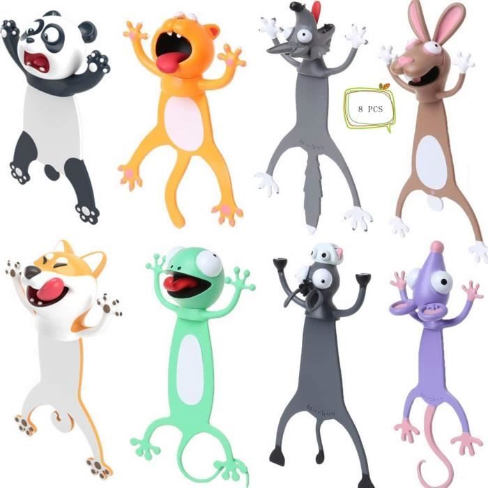 Marque-page, 3D Animaux Marque-page, Joli Signets d'Animaux Bureau ...