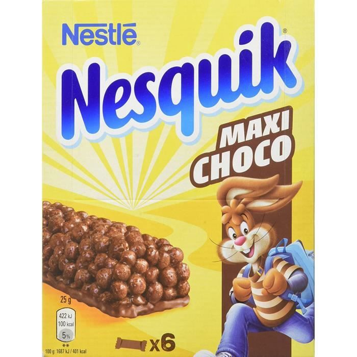 Maxi choco de nestlé barre de céréales 6 x 25 g 33 - Cdiscount Au quotidien