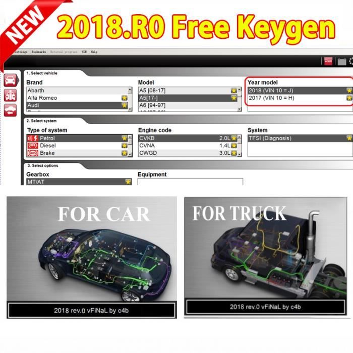 2020.23 NEW keygen - 2018.r0 Envoyer un CD - Scanner Obd Obd2 Vd Ds150e ...