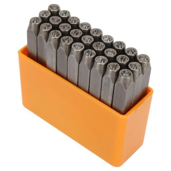 Ensemble de poinçons à lettreAcier au carboneAccessoires de poinçonnage ...