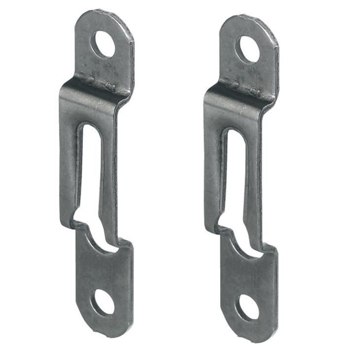 2x ferrure d'assemblage acier bronze épaisseur bois 16mm x largeur 12mm ...