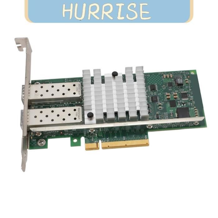 HURRISE Carte Réseau SFP+ 10Gb PCIE Double Port SFP+ Convergé pour ...