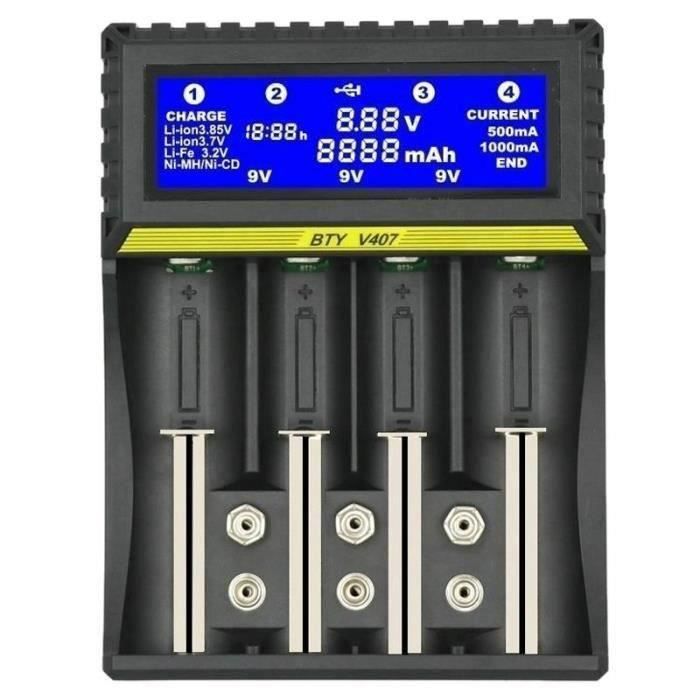 Seeyou-BTY-V407 Chargeur De Batterie Li-Ion Li-Fe Ni-MH Ni-CD ...