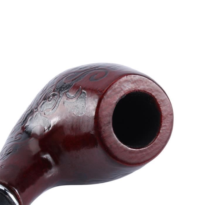 Mothinessto pipes à cigares Enchase en bois Durable sculpté Pipe à ...