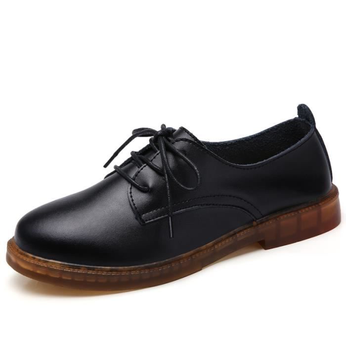 Chaussures Femme Chaussures cuir femme mode chaussures respirantes à ...