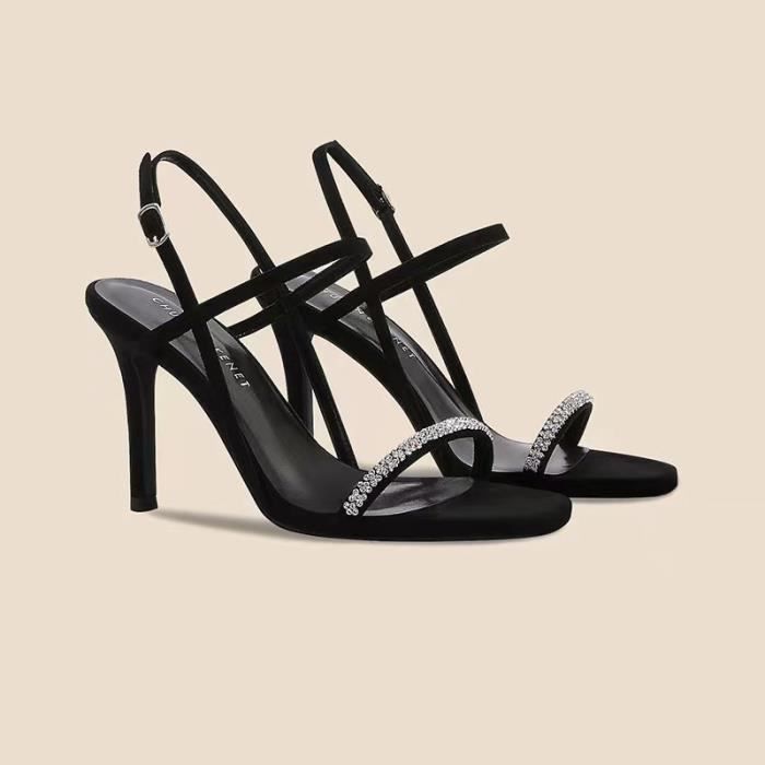 Sandales À Talons Hauts Cristal Femmes Pompes Mode Été Sexy Exquis ...