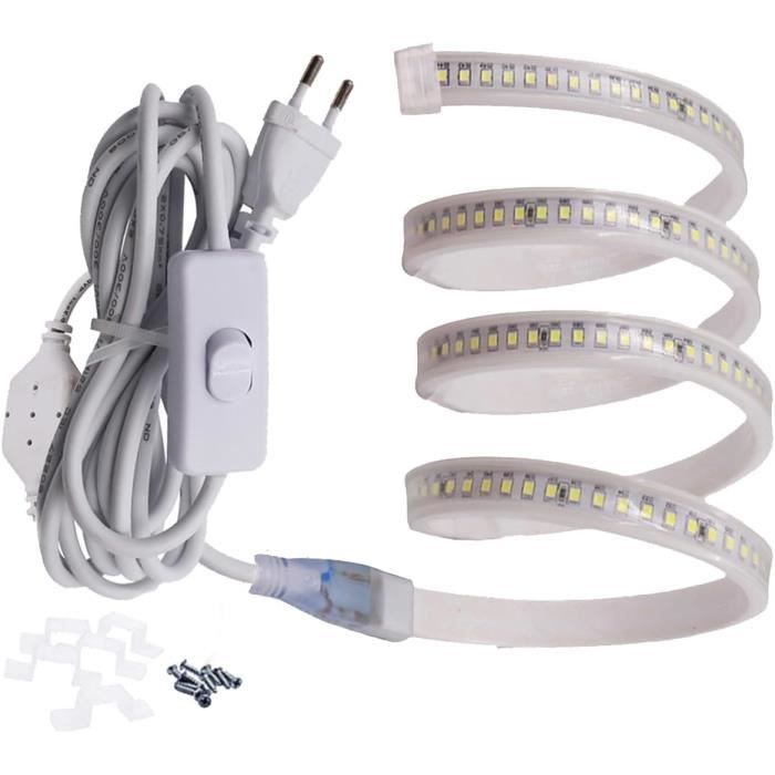 Ruban Led 2M Avec Interrupteur 230V - Blanc Froid, 2835 Smd 144 Leds-M ...