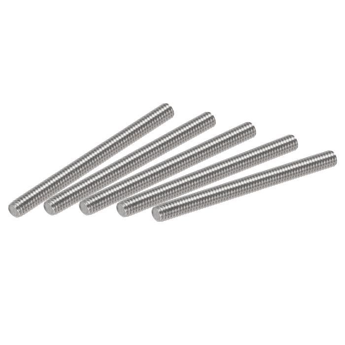 SOURCING MAP 25Pcs M4 x 50mm Tige Entièrement Filetée Acier Inox 304 ...