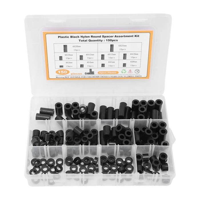 Tbest Nylon Spacers Assortment, Complete Sizes Screws Hardware Spacers ...