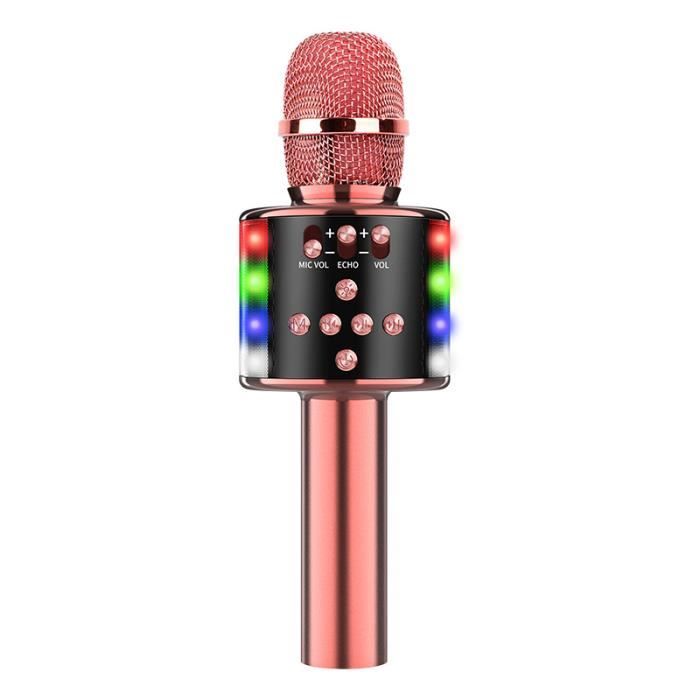 Microphone Rose Portable Sans Fil Bluetooth En Direct Karaoké Audio ...