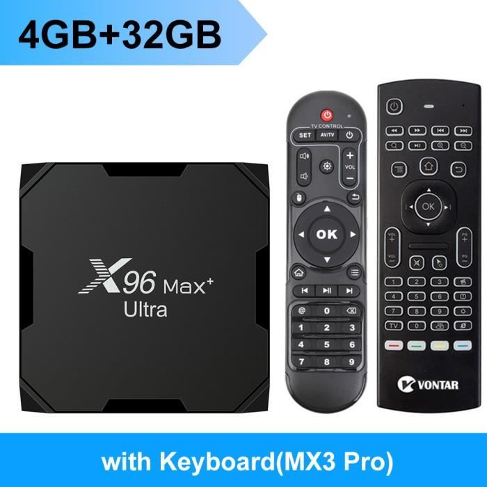 4gb 32gb Mx3 2022 X96Max Plus Ultra TV Box Android 11 Amlogic S905X4 go ...