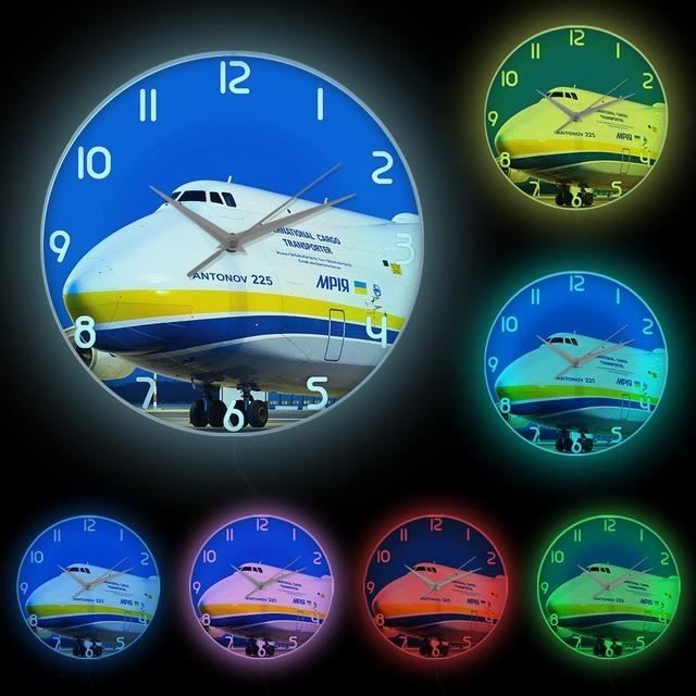 HORLOGE - PENDULE,White Frame With LED--Le Plus Grand Avion Du Monde ...