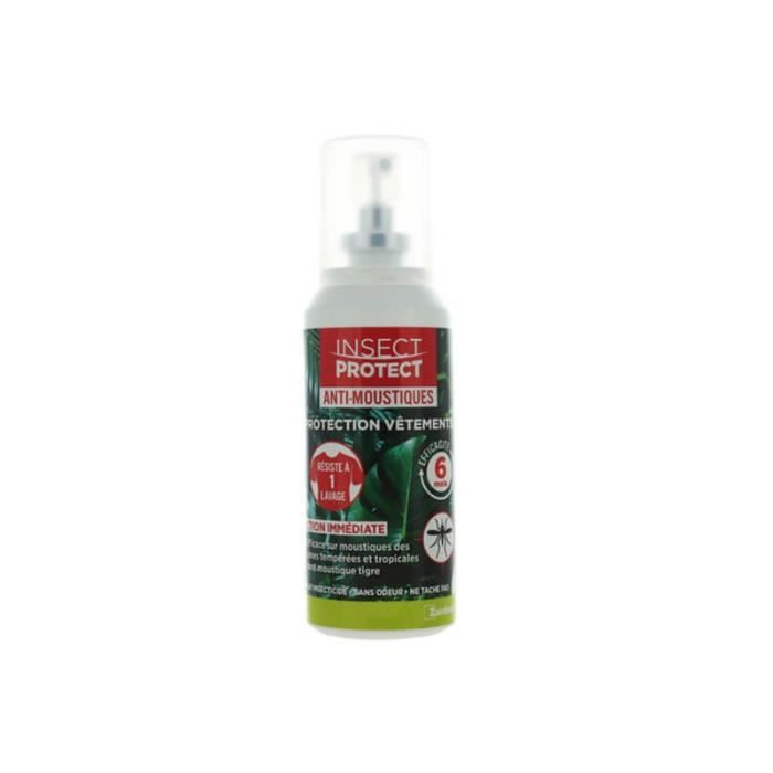 Insect Protect Anti-moustiques Spray protection vêtements 100ml ...
