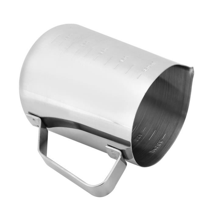 Fangming-Pot de de cire pour bougies en acier inoxydable (550ML ...