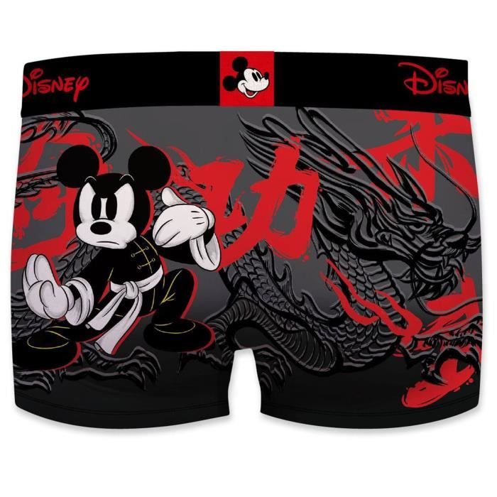 Boxer Homme Disney Mickey Mouse - FG/DIS5/1/BM/DRAGON/04 Noir ...