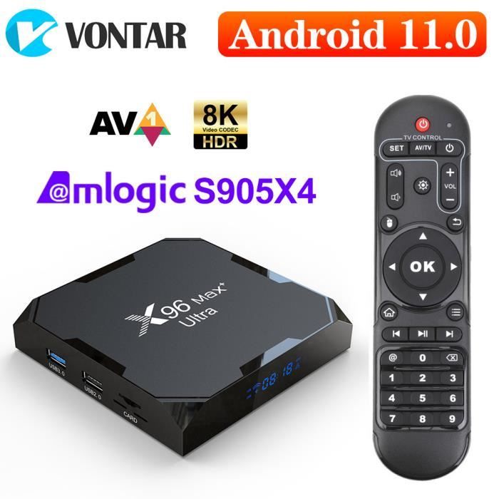 4gb 32gb Mx3 2022 X96Max Plus Ultra TV Box Android 11 Amlogic S905X4 go ...