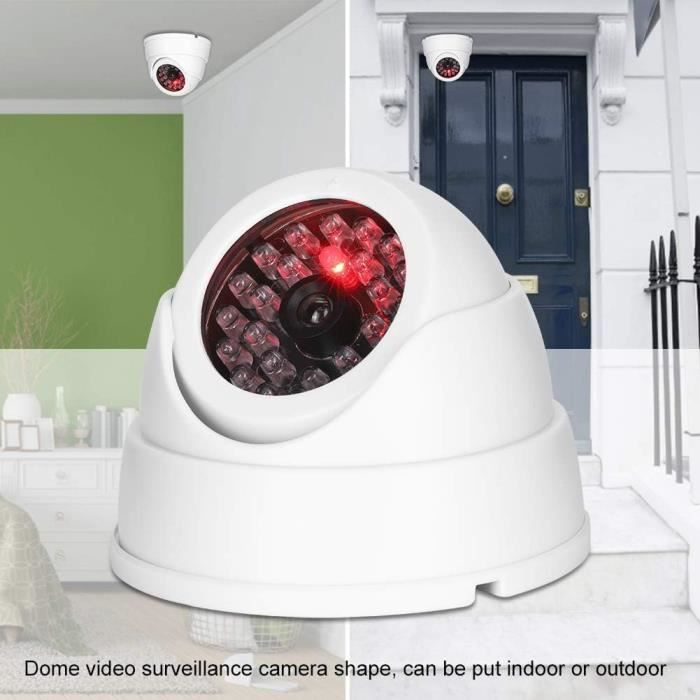 Caméra De Surveillance Simulée Dôme Intérieur Extérieur Sans Fil Mr 18B ...