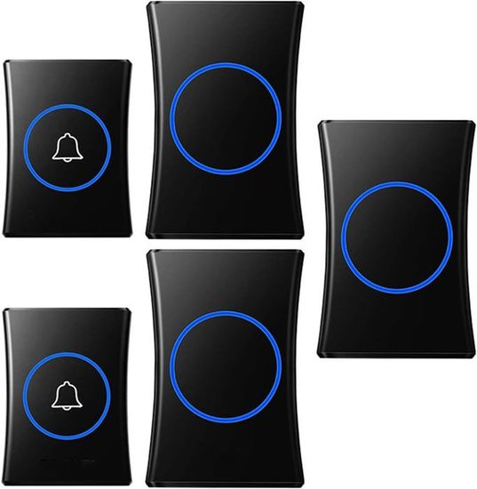 Sonnette Sans Fil, Kit De Carillon De Porte Sans Fil (2 Boutons ...