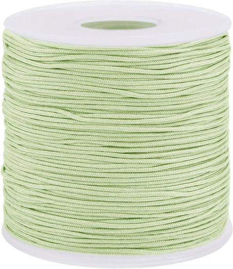 Fil Nylon, 0,7mm x 120m Fil de Nylon pour Perles, Corde Macramé en ...