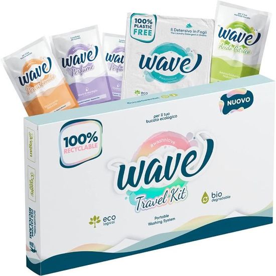 Wave Washing Travel Kit - 100% Recyclable - Système De Lavage Portable ...