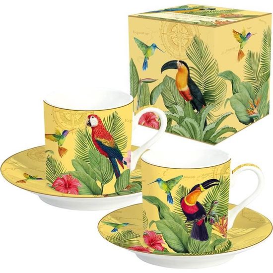 Easy Life Coffret 2 Tasses Cafe 75cl Porcelaine - Cdiscount Maison