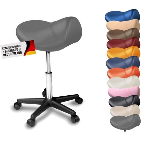 WEYE-Tabouret de Selle avec roulettes en polyuréthane pour Tous Les ...