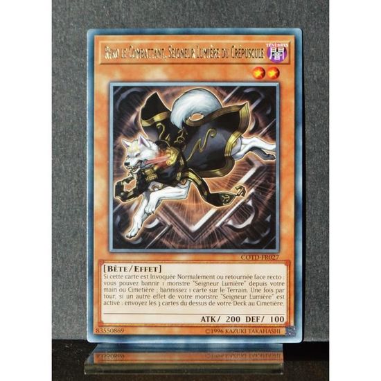 Carte YU-GI-OH COTD-FR027 Ryko le Combattant, Seigneur Lumière du Crépuscule Rare NEUF FR ...
