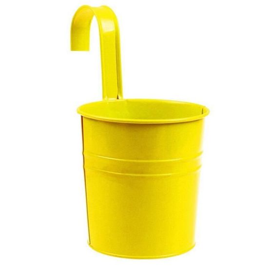 Pot de fleur suspendu en fer métallique - YELLOW[A111] - 10 couleurs ...