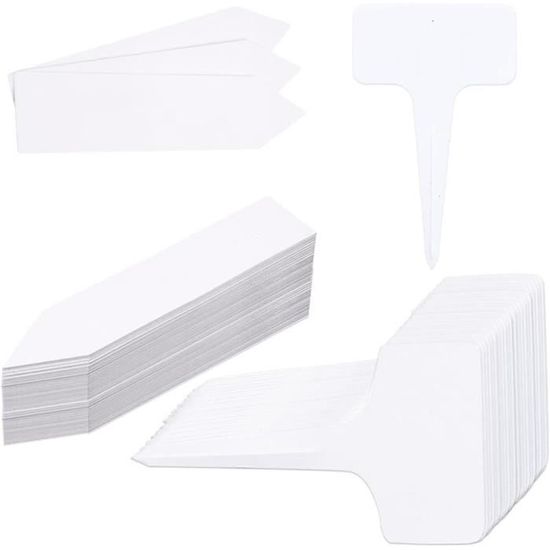 Grobble Lot De 200 Plaques En T Et En Forme De Flèche Pour Plantes D ...