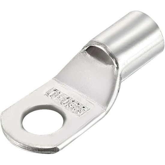 10Pcs Cosse À Sertir Câble Sc50-10 Non Isolé U-Type Cuivre 10Mm Argent Connecteur Fil[y536 ...