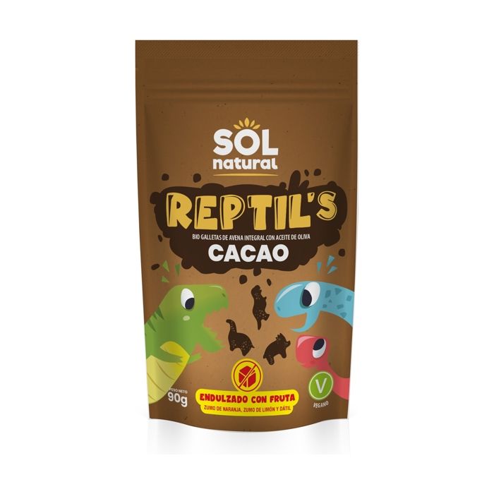 SOL NATURAL - Biscuits à l'avoine et au cacao Reptil's sans sucre ...