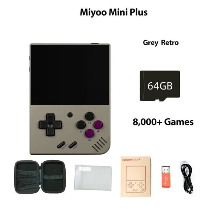 Gris 64G - Ata Yoo Mini Plus-Console de jeu avec écran de 3.5 pouces ...