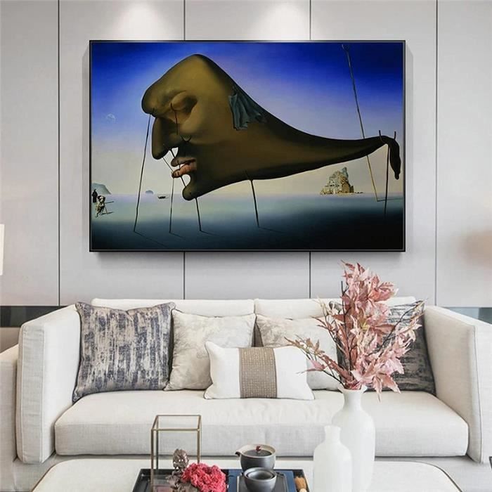 Sleep by Salvador Dali peintures sur toile affiches d'art mural et ...