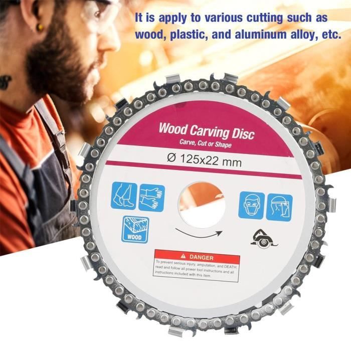 5' Disque de scie meuleuse d'angle plaque de chaîne meule disque de ...