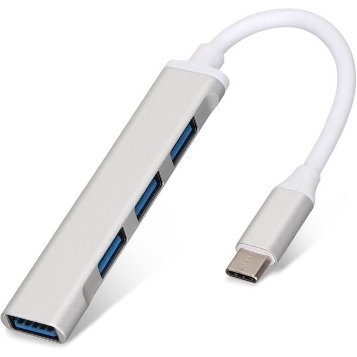 Hub Usb C, Mini Hub Usb C Portable 4-En-1 Avec Adaptateur Usb C Vers ...