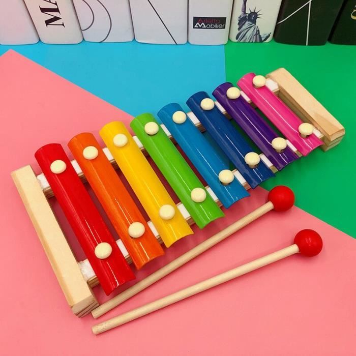 Jouet Xylophone Montessori Jouet Éducatif En Bois Huit Notes Cadre ...